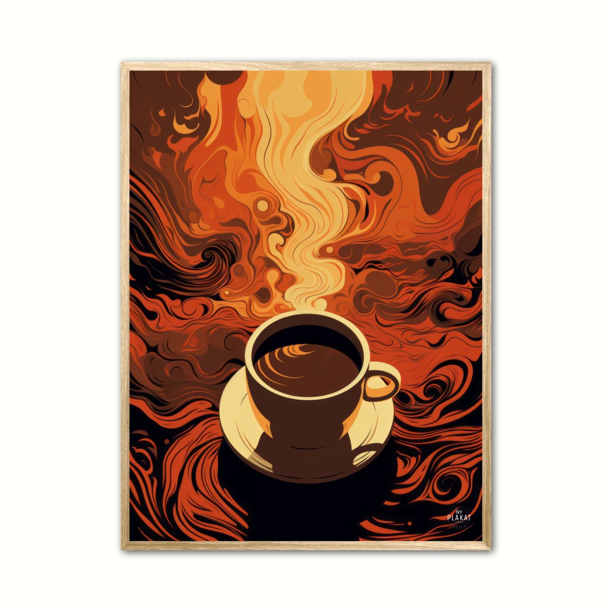 Kaffe Abstrakt Nr. 4 plakat - NyPlakat.dk