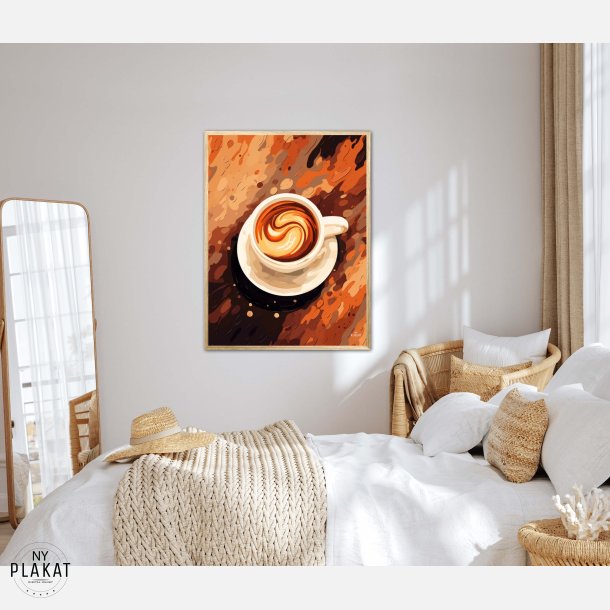 Kaffe Abstrakt Nr. 1 plakat - NyPlakat.dk