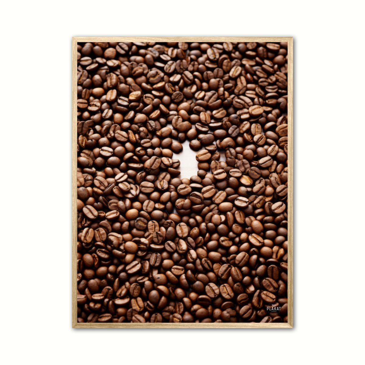 Bønne Stilhed plakat - Kaffe - NyPlakat.dk